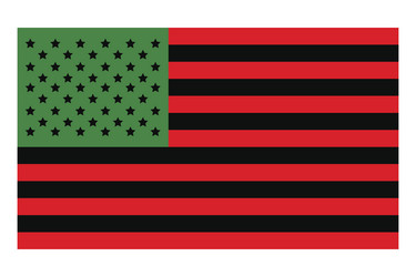 Juneteenth flags set Royalty Free Vector Image