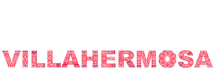 Zapopan red isolated inscription Royalty Free Vector Image