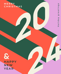 2024 abstract poster concept Royalty Free Vector Image
