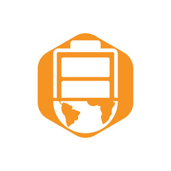 Global energy logo design template Royalty Free Vector Image