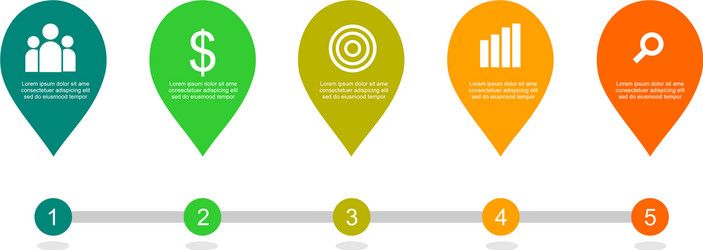 Infographic business logo Royalty Free Vector Image