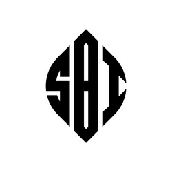 Sbi logo letter design Royalty Free Vector Image