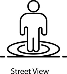 Street view Royalty Free Vector Image - VectorStock