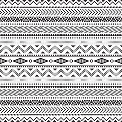 Tribal seamless pattern geometric seamless Vector Image