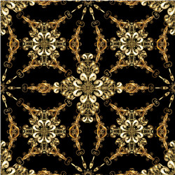 Seamless medieval floral royal pattern gold Vector Image