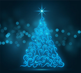 Light blue christmas card Royalty Free Vector Image