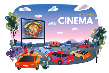 Outdoor Movie Night Clip Art