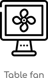 Outline Fan Table Vector Images (over 360)