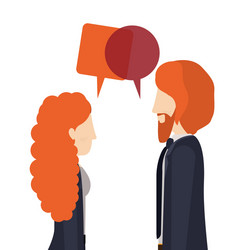 People talking Royalty Free Vector Image - VectorStock