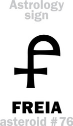 Astrology asteroid themis Royalty Free Vector Image