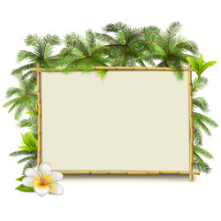 Bamboo frame Royalty Free Vector Image - VectorStock