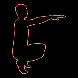 Silhouette Man Crouching Vector Images (over 100)
