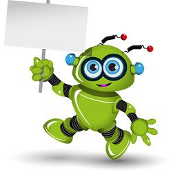 Colorful toy robot cartoon isolated on white backg