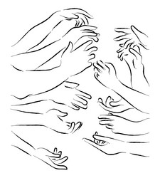 Open Hand Palm Down Vector Images (60)