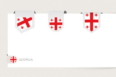 Flags of georgia collection of georgia Royalty Free Vector