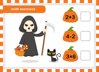 Math education for children count quantity Vector Image