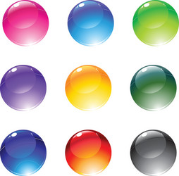 Set of color balls Royalty Free Vector Image - VectorStock
