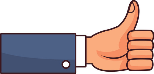 Human hand cartoon Royalty Free Vector Image - VectorStock