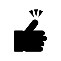 Thumbs up and check mark icon set Royalty Free Vector Image