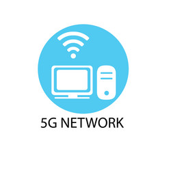5g design logo concept network Royalty Free Vector Image