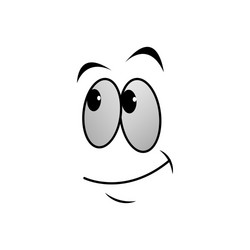 Cartoon face bored Royalty Free Vector Image - VectorStock