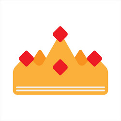 Cute cartoon crown Royalty Free Vector Image - VectorStock