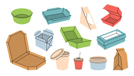 Cardboard Food Packaging Vector Images (over 18,000)