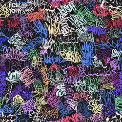 Taging on wall beautiful street art graffiti Vector Image