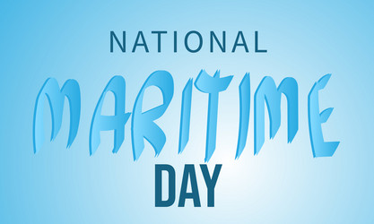 National maritime day Royalty Free Vector Image