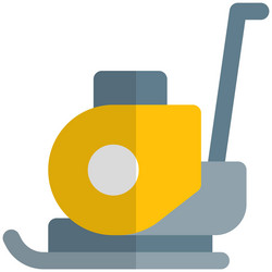 Plate compactor used to compress the surface Vector Image