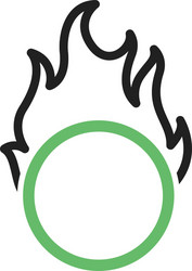 Fire hoop Royalty Free Vector Image - VectorStock