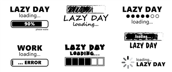 Happy lazy day world sleep Royalty Free Vector Image