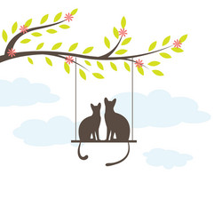 Tree Cat Swing Vector Images (56)