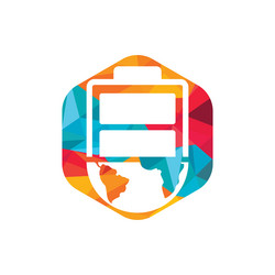 Global energy logo design template Royalty Free Vector Image