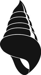 Big shell icon simple style Royalty Free Vector Image