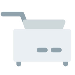 Fryer cooking equipment designed for deep frying Vector Image