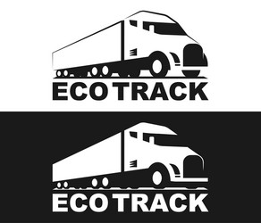 Eco truck logo Royalty Free Vector Image - VectorStock