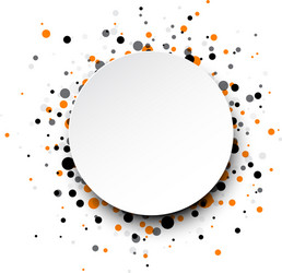 Round background with drops Royalty Free Vector Image