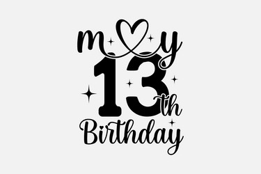 13th Birthday Vector Images (over 1,100)