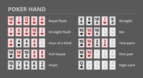 Poker playing cards full deck Royalty Free Vector Image