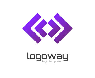 Abstract new logo template for branding Royalty Free Vector