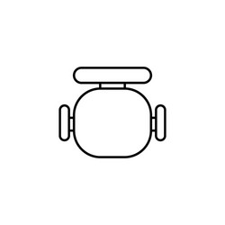 Office chair sign top view Royalty Free Vector Image