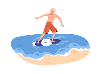 Cartoon Guy Surfboard Surfing Vector Images (over 850)