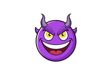 Cartoon of a shh emoji with bright eyes Royalty Free Vector