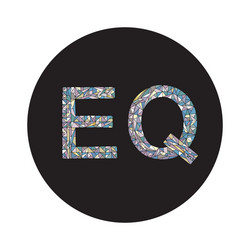 Eq hand drawn sign emotional Royalty Free Vector Image