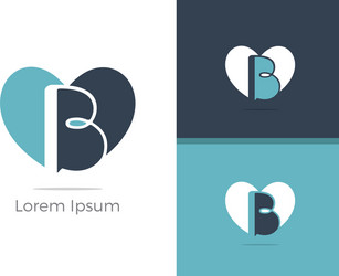 B Heart Logo Vector Images (over 630)