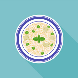 Risotto Royalty Free Vector Image - VectorStock