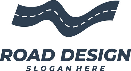 Road logo template creative design Royalty Free Vector Image