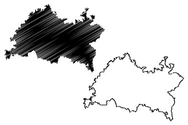 Tatarstan map Royalty Free Vector Image - VectorStock