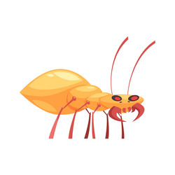 Cartoon flea Royalty Free Vector Image - VectorStock